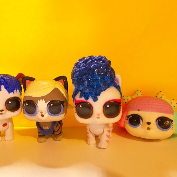 L.O.L. Surprise! | Toys | Lol Surprise Lot 4 Pets 3 Cats And Dog Euc ...